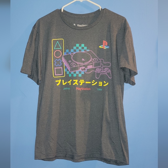 Sony | Video Games & Consoles | Sony Playstation Graphic Tee Gray ...